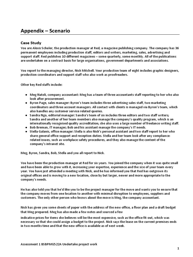 Undertake Project Work-Case Study | PDF | Project Management | Information