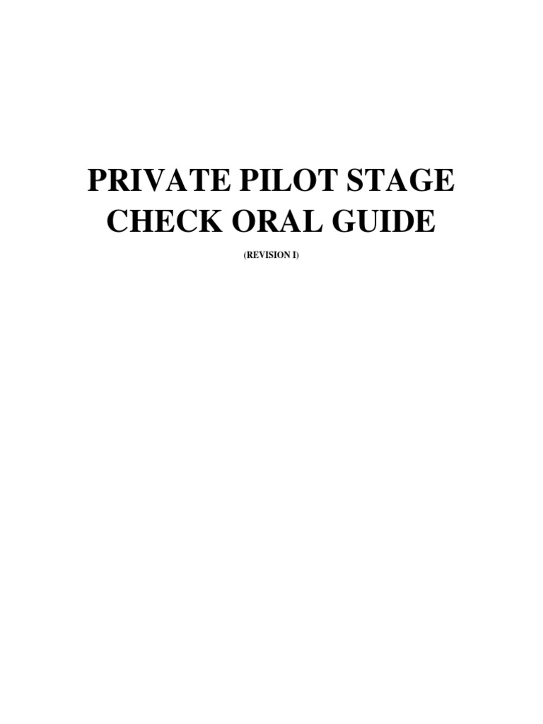 Private Pilot Stage Check Packet | PDF | Lift (Force) | Hypoxia (Medical)