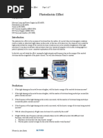 Lab Photoelectric Effect PhET Simulation Key | PDF | Photoelectric ...