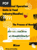 Noodle Manufacturing Process Overview | PDF | Noodle | Chemistry