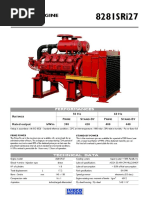 Scania dc12 Generator Engine Spec Sheet PDF | PDF | Piston | Diesel Engine