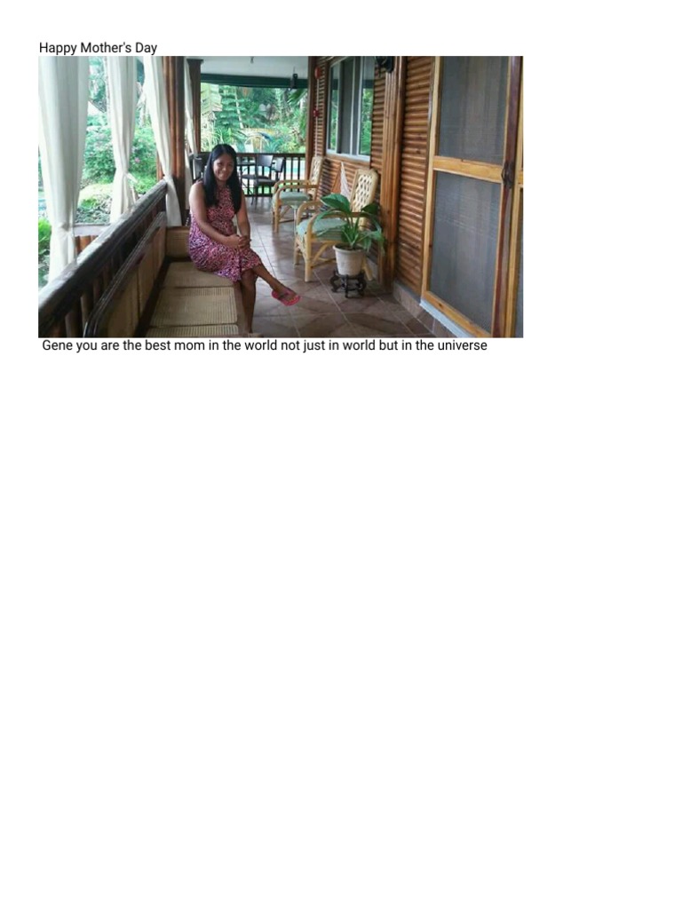 Best Mom Ever - A Heartfelt Mother's Day Message | PDF