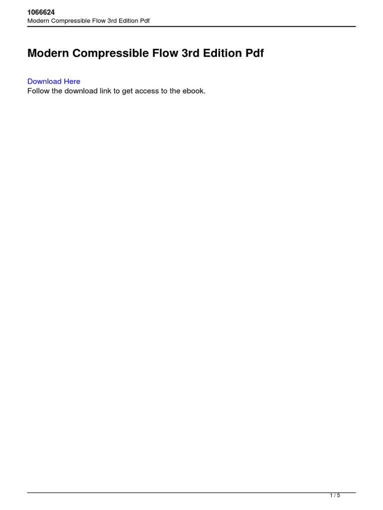 Modern Compressible Flow 3rd Edition PDF | PDF | Computers | Religion ...