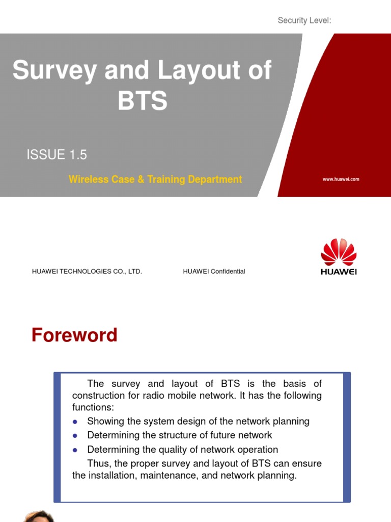 BTS Layout | PDF | Antenna (Radio) | Surveying