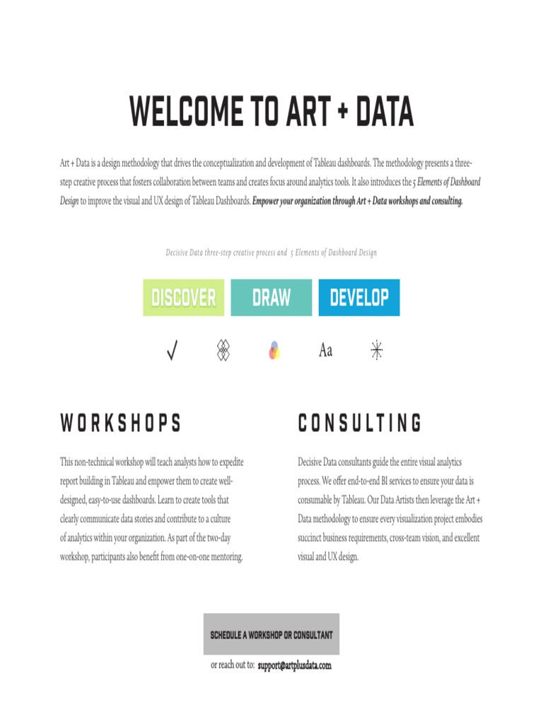 Art + Data Book - A Collection of Tableau Dashboards | PDF | Typefaces ...