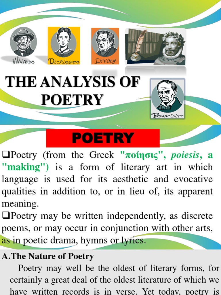 Analysis of Poetry | PDF | Poetry | Metre (Poetry)