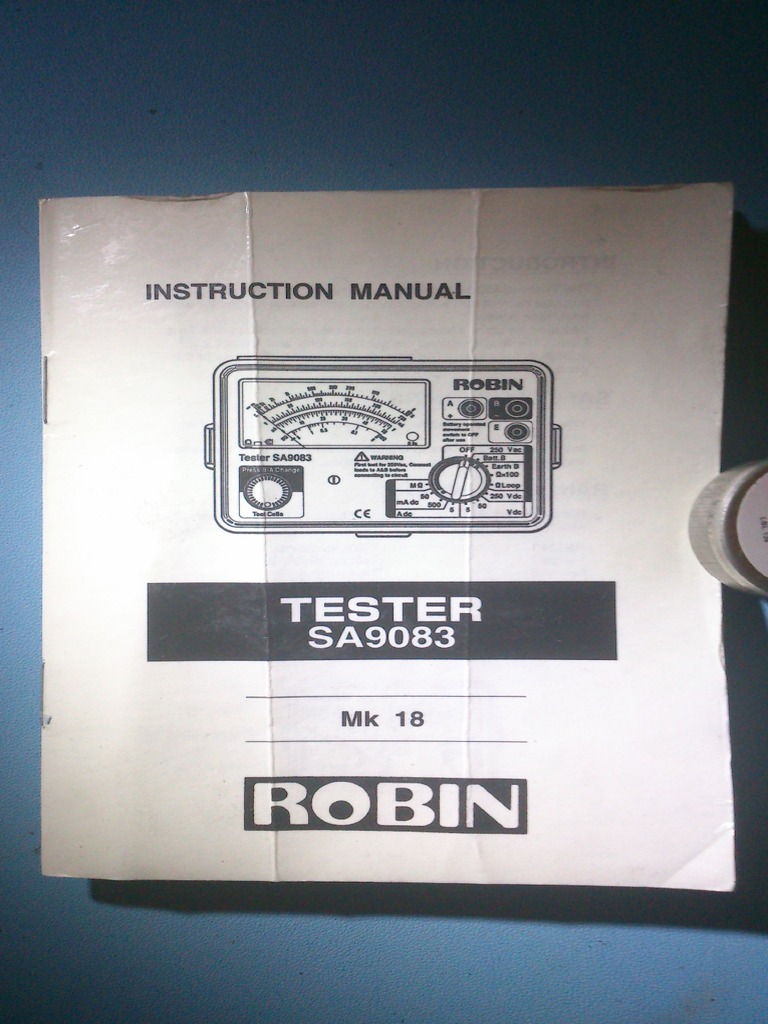 SA9083 Robin Tester MK 18 Book Original | PDF
