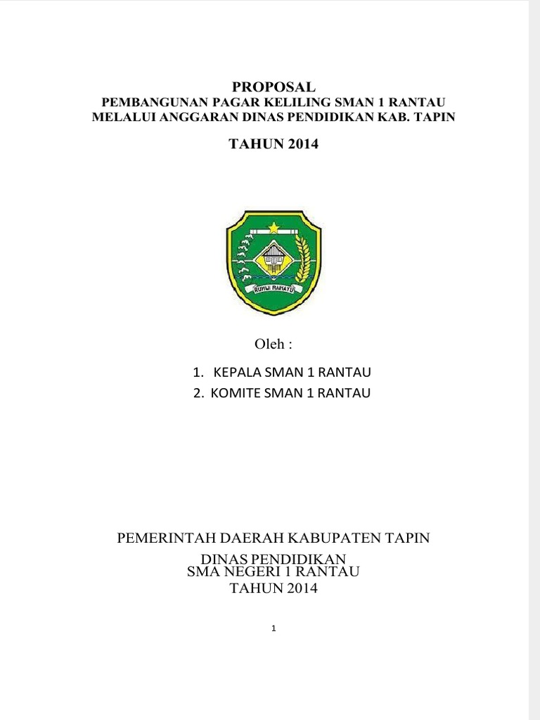 Contoh Proposal Pagar | PDF