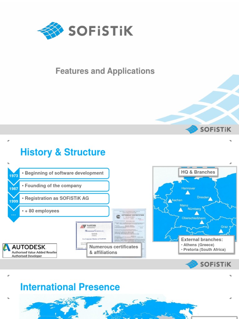 Sofistik Features and Applications Architecture | PDF | Autodesk Revit ...