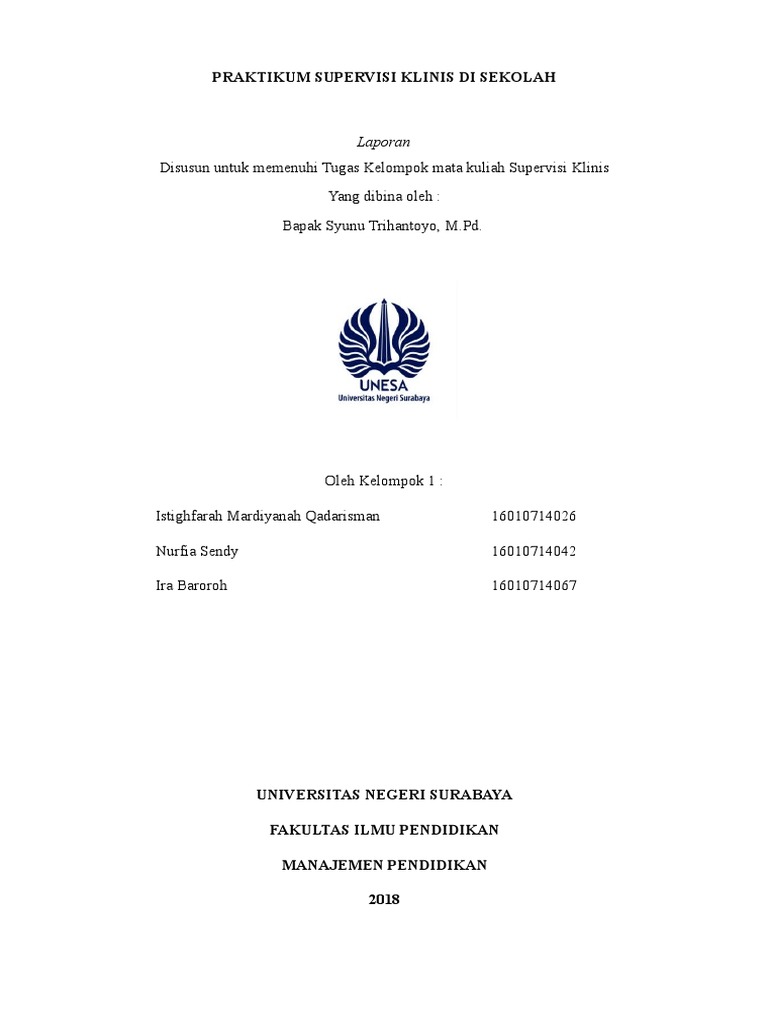 Laporan Supervisi Klinis | PDF