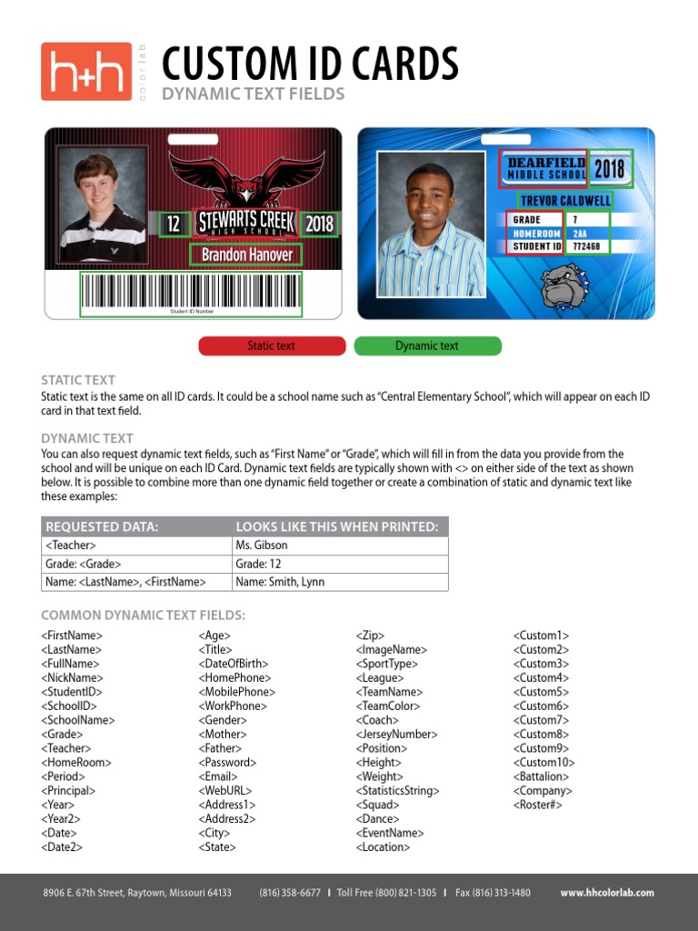 Id Card Text Field Options | PDF | Computing