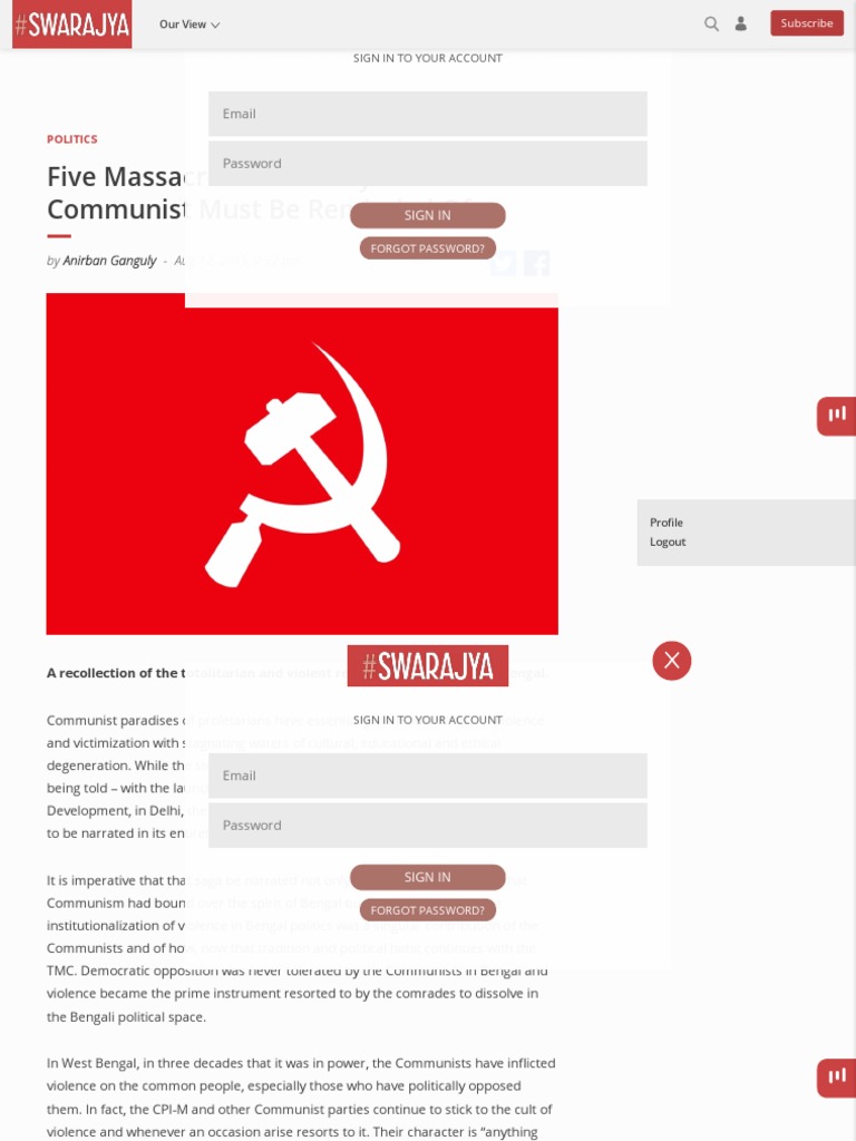 Communist Marxist Rule in India | PDF | Politics