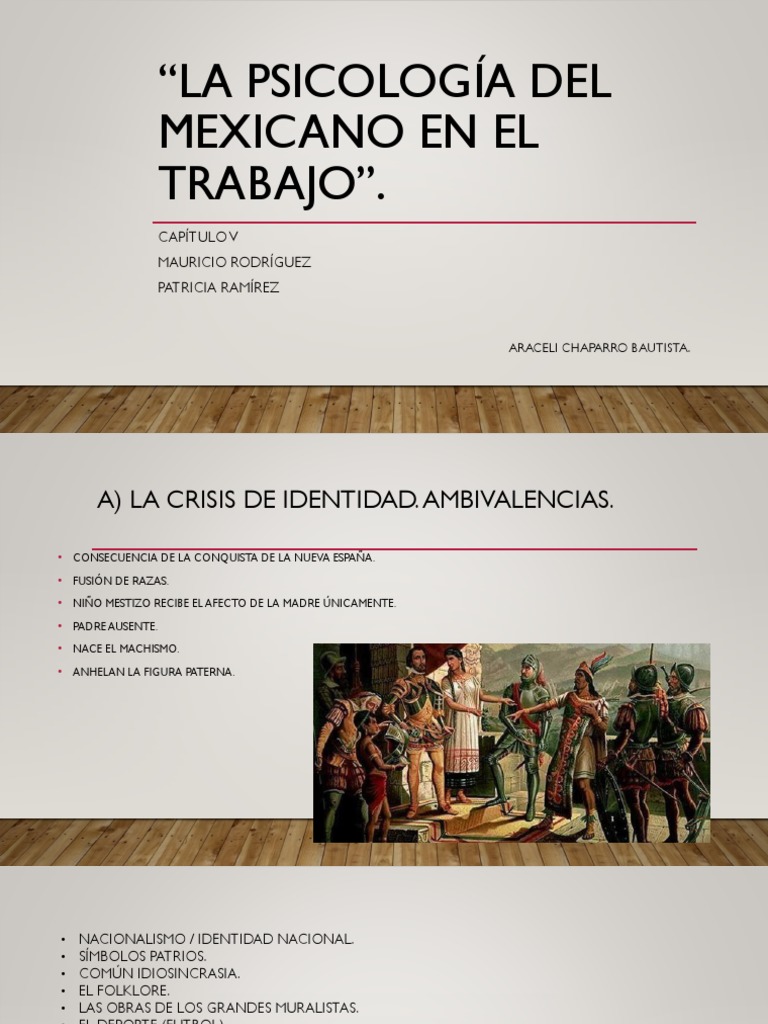 Psicología Del Mexicano en El Trabajo. | PDF