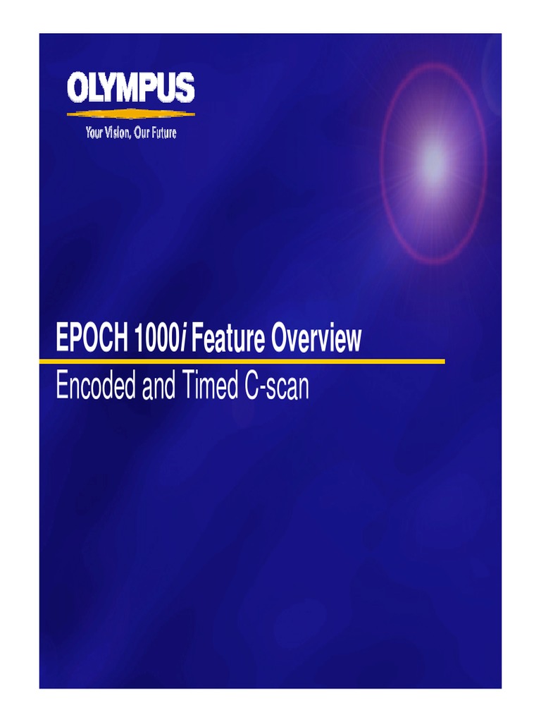 EPOCH 1000i TRG Presentation | PDF | Calibration | Aperture