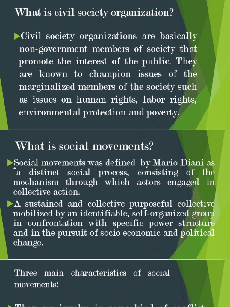 What Is Civil Society Organization? | PDF | Social Movements | Society