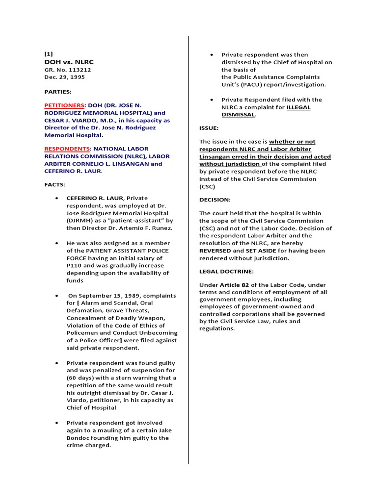 Labor Law Case Ii Pdf Overtime Employment