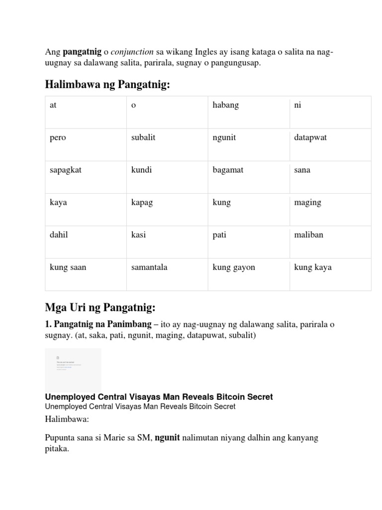Ang Pangatnig