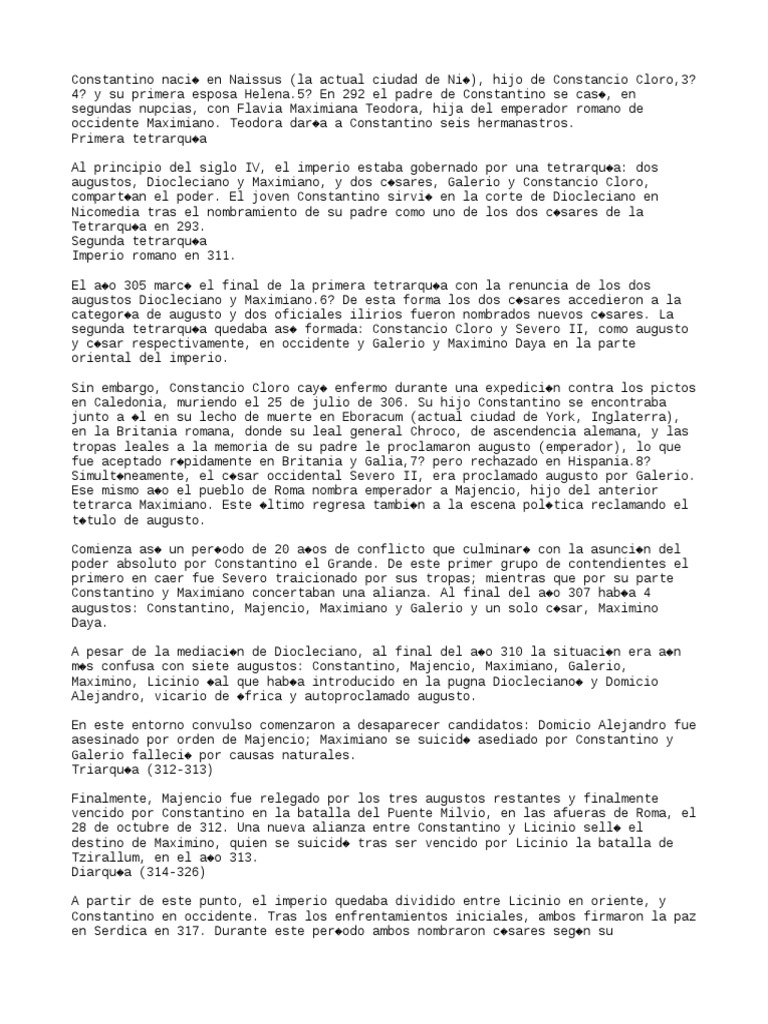 Flavio Valerio Aurelio Constantino I. Emperador | PDF | Constantino el ...