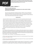 Astm D6913 Granulometria | PDF | Masa | Agua
