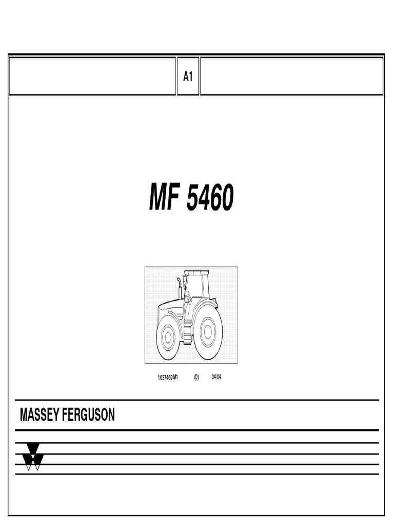Massey Ferguson 5460 Tractor Overview | PDF | Steering | Transmission ...