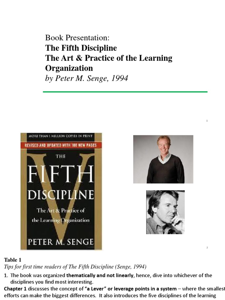 Insights from "The Fifth Discipline" | PDF | System | Goal