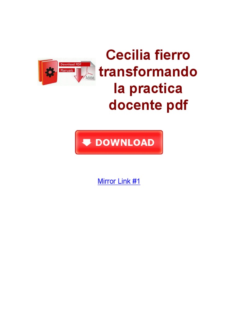 Cecilia fierro transformando la practica docente pdf free | PDF | Computing Platforms ...