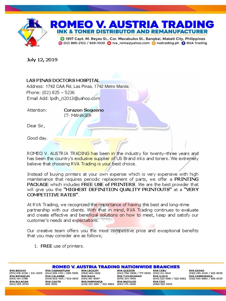 Las Pinas Doctors Hospital | PDF | Printer (Computing) | Office Work Las Pinas Doctors Hospital | PDF | Printer (Computing) | Office Work
