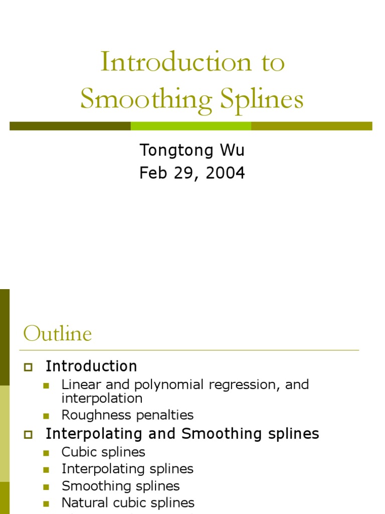 SMSP | Download Free PDF | Spline (Mathematics) | Interpolation