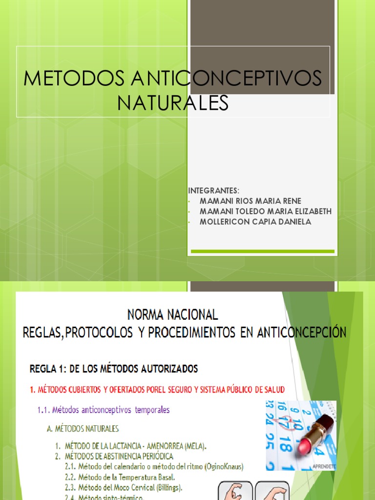 Metodos Anticonceptivos Naturales | PDF