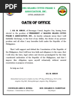 Induction and Oath Taking Ceremony Program Flow | PDF | Educational ...