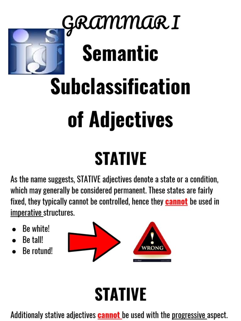 Semantic Subclassification of Adjectives | PDF | Adjective | Adverb