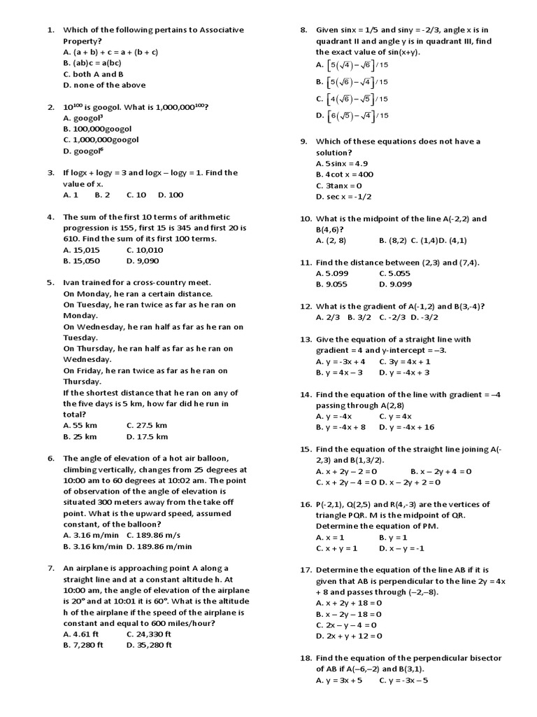 General Engineering Problems | PDF | Area | Circle