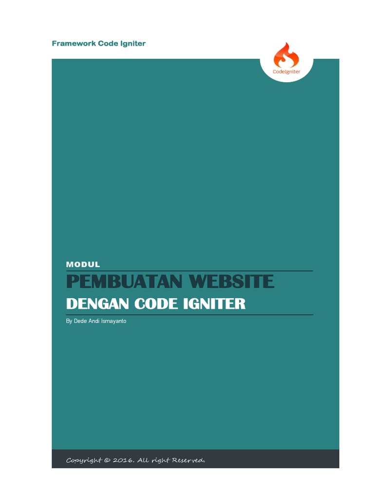 Modul Belajar Codeigniter | PDF