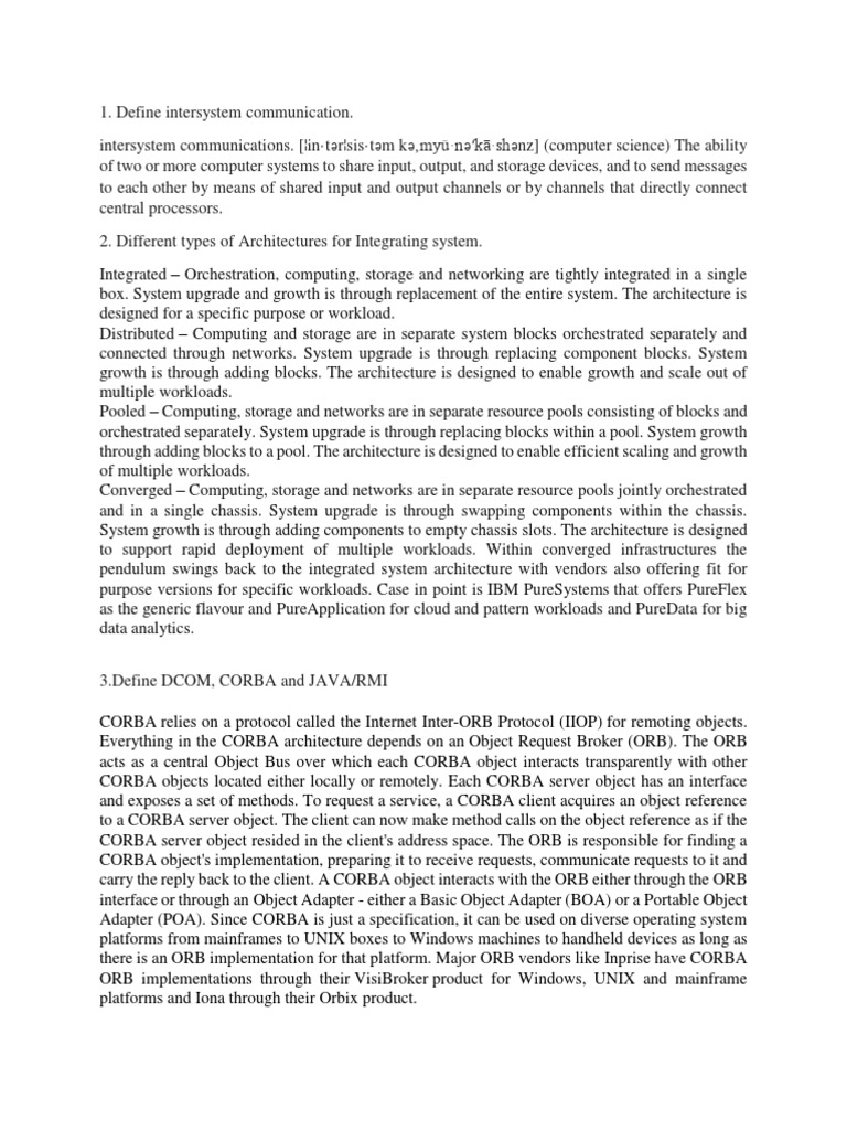Assignment Cervantes Pdf Common Object Request Broker Architecture Component Object Model