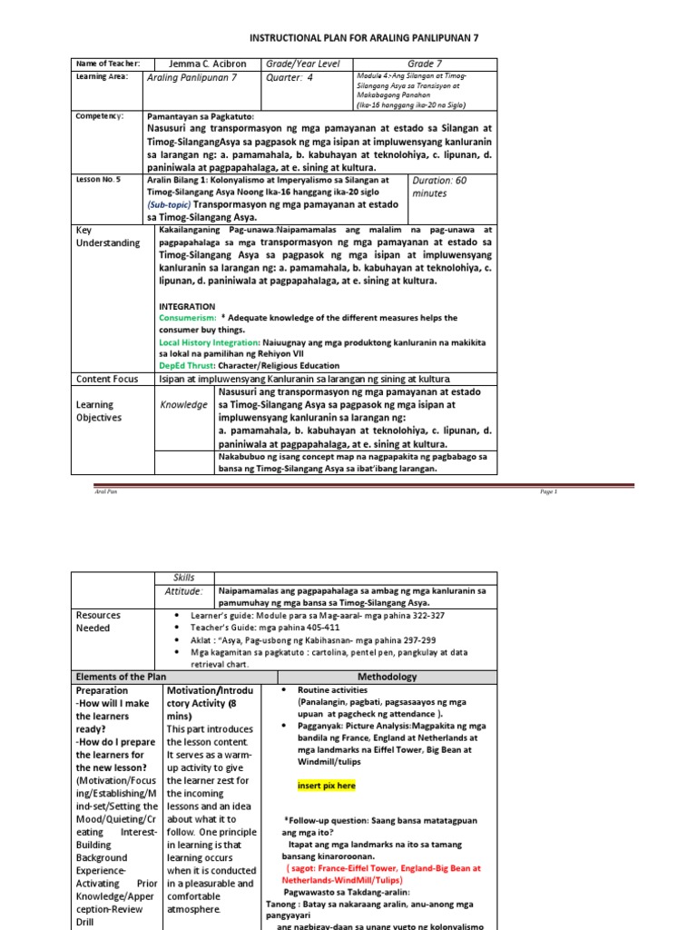 Aral - Pan. 7 Iplan | PDF