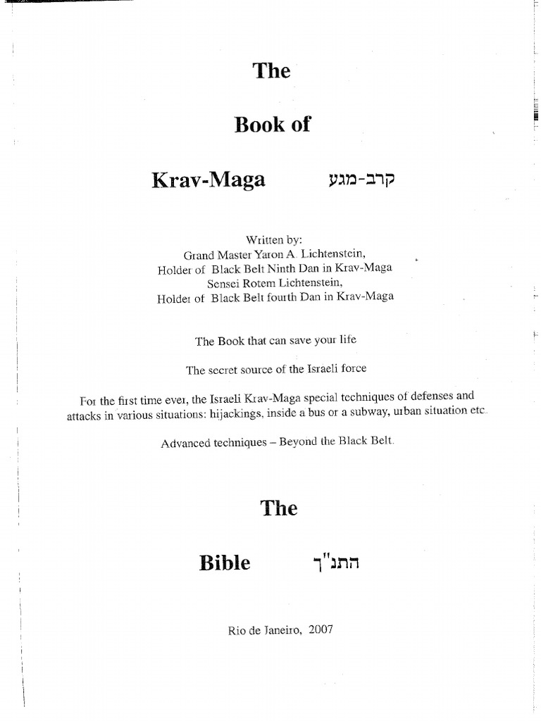 The Book of Krav Maga | PDF