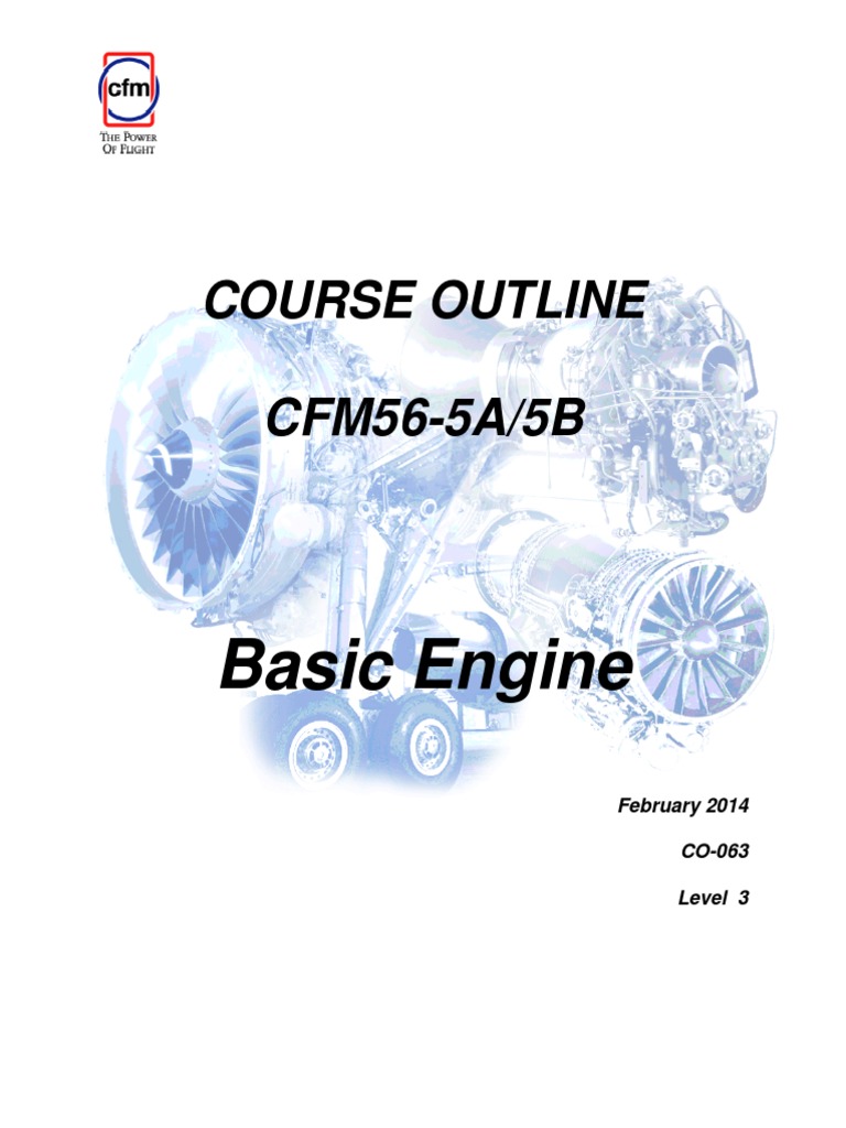 CFM56-5A-5B CO-063 Basic Engine Feb2014 | PDF | Turbine | Transmission ...