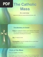 Overview of the Catholic Mass Parts | PDF | Mass (Liturgy) | Eucharist