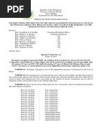 Barangay Organizational Chart 2021 | PDF