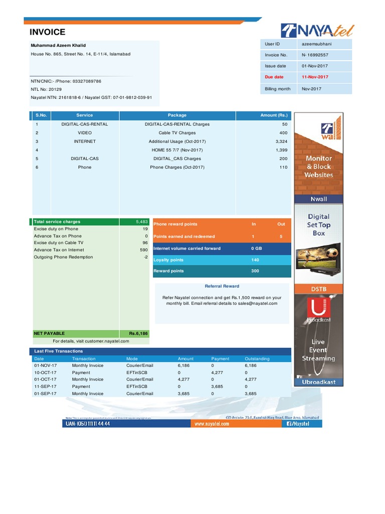 Bill | PDF | Cheque | Invoice