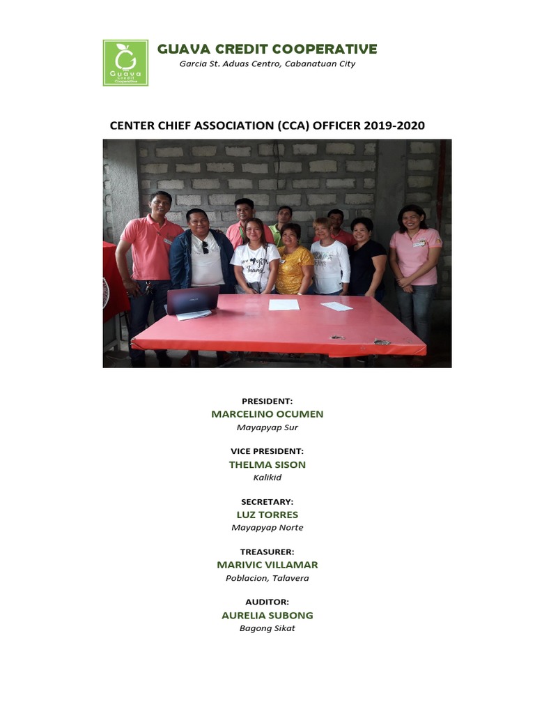 Cca Officer 2019-2020 | PDF