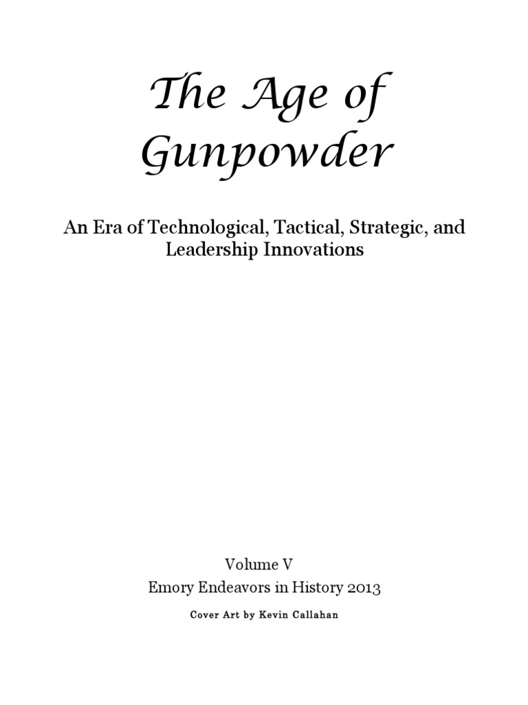 Gunpowder Age | PDF | Weaponry | Unrest