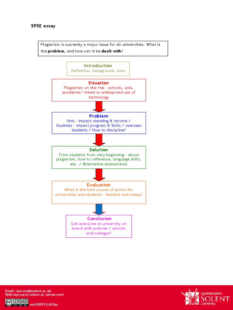 SPSE Essay Flow Chart and Notes | PDF | Plagiarism | Essays