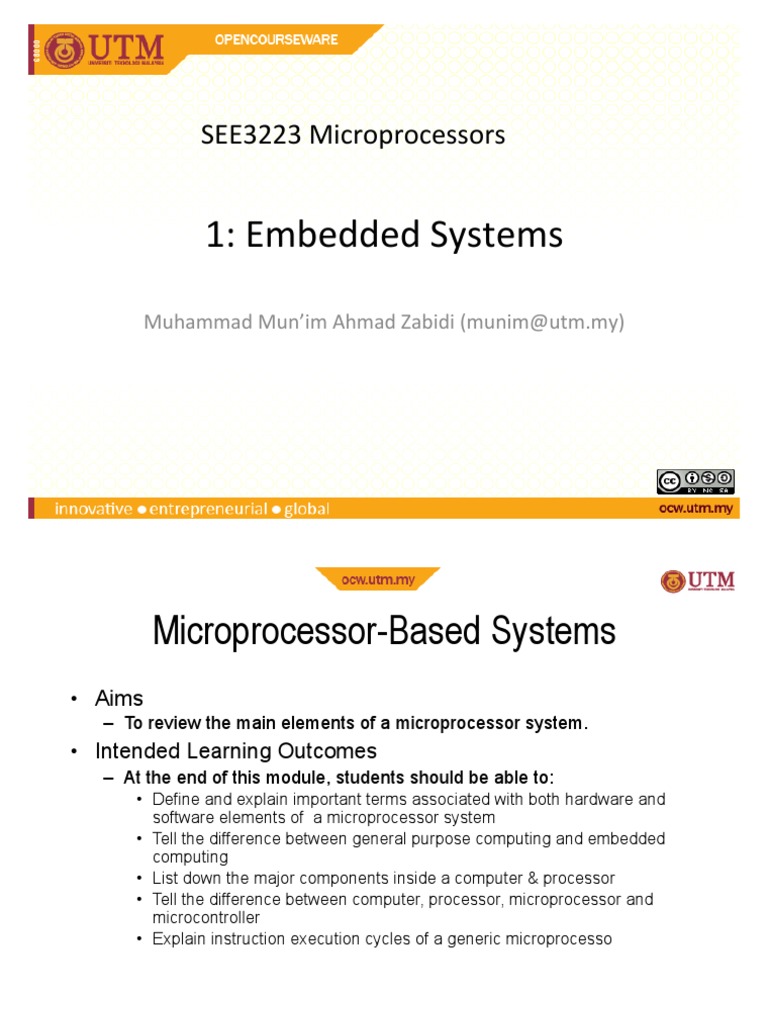 Embedded System | PDF | Assembly Language | Central Processing Unit