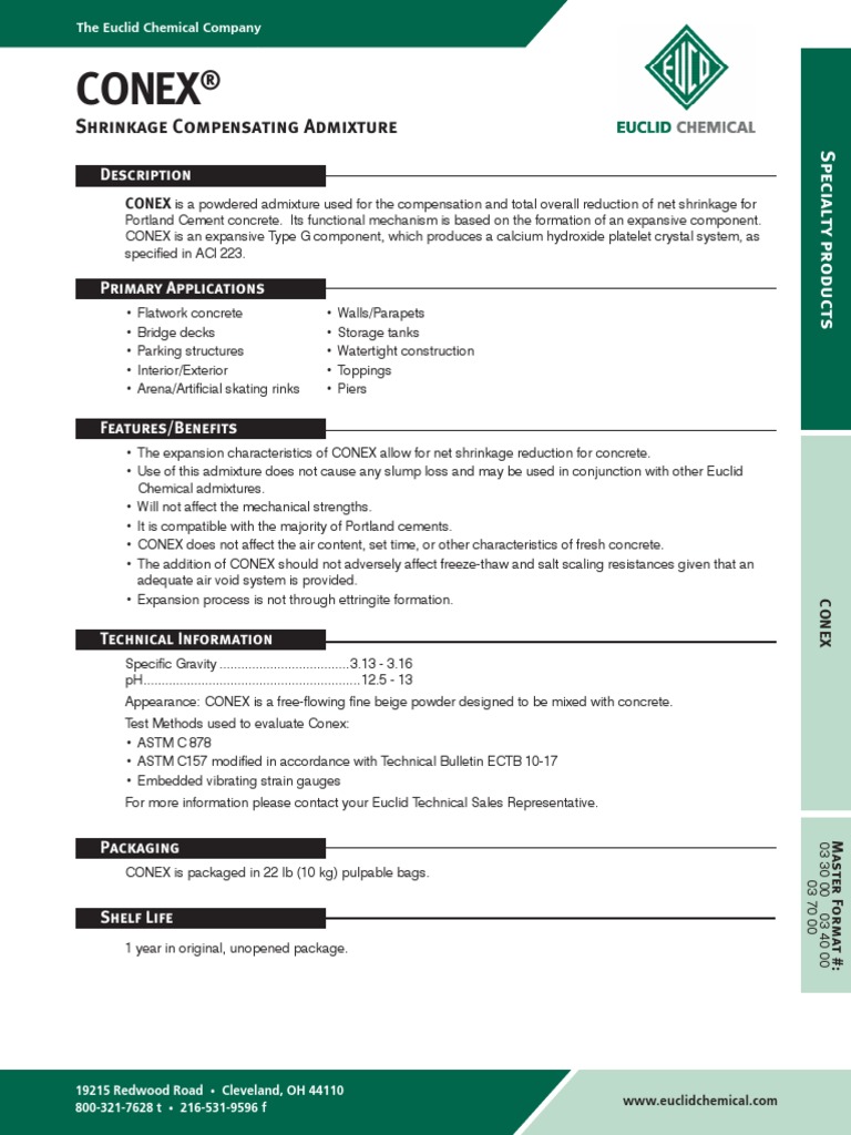 Conex | PDF | Concrete | Cement