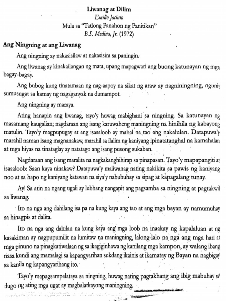 Liwanag at Dilim | PDF