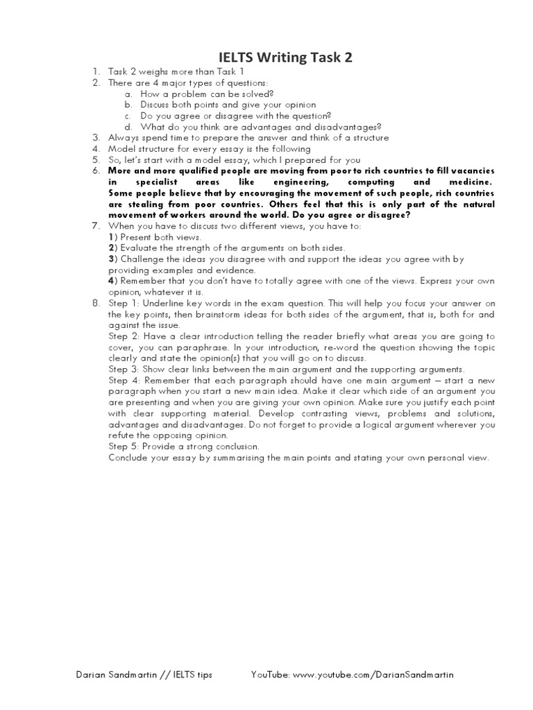 Writing Task 2 | PDF | Essays | Argument