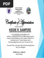 Early Bird Certificate May | PDF | Philippines