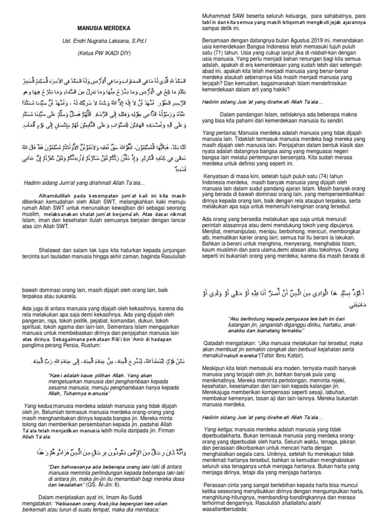 Manusia Merdeka | PDF