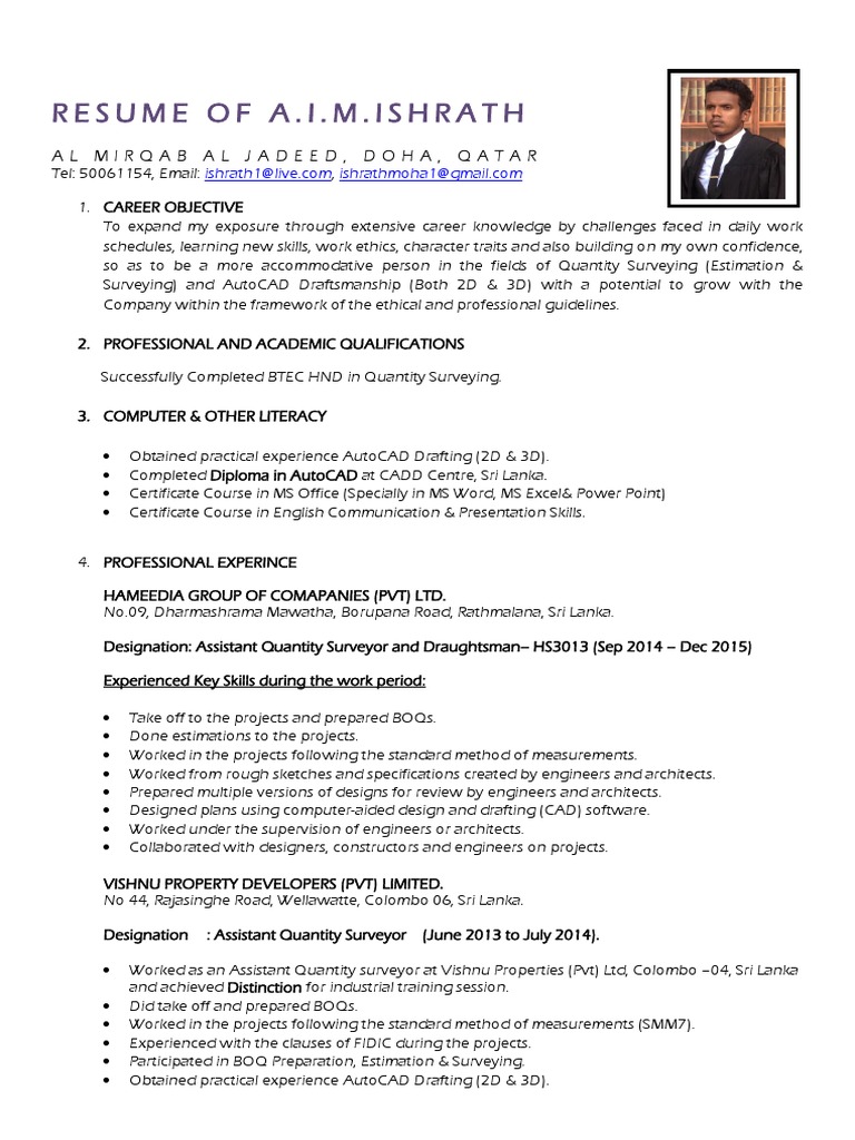 Ishrath CV - Qatar | PDF | Business